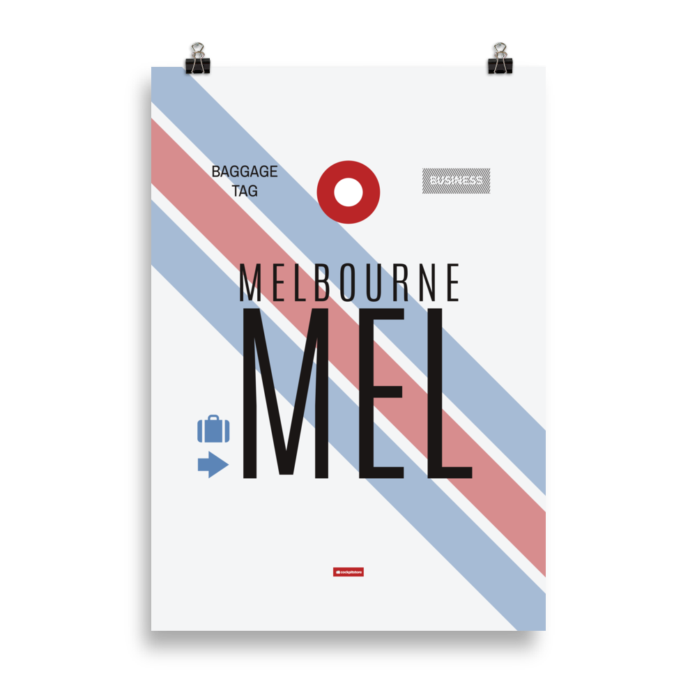 MEL - Melbourne Premium Poster – Cockpitstore