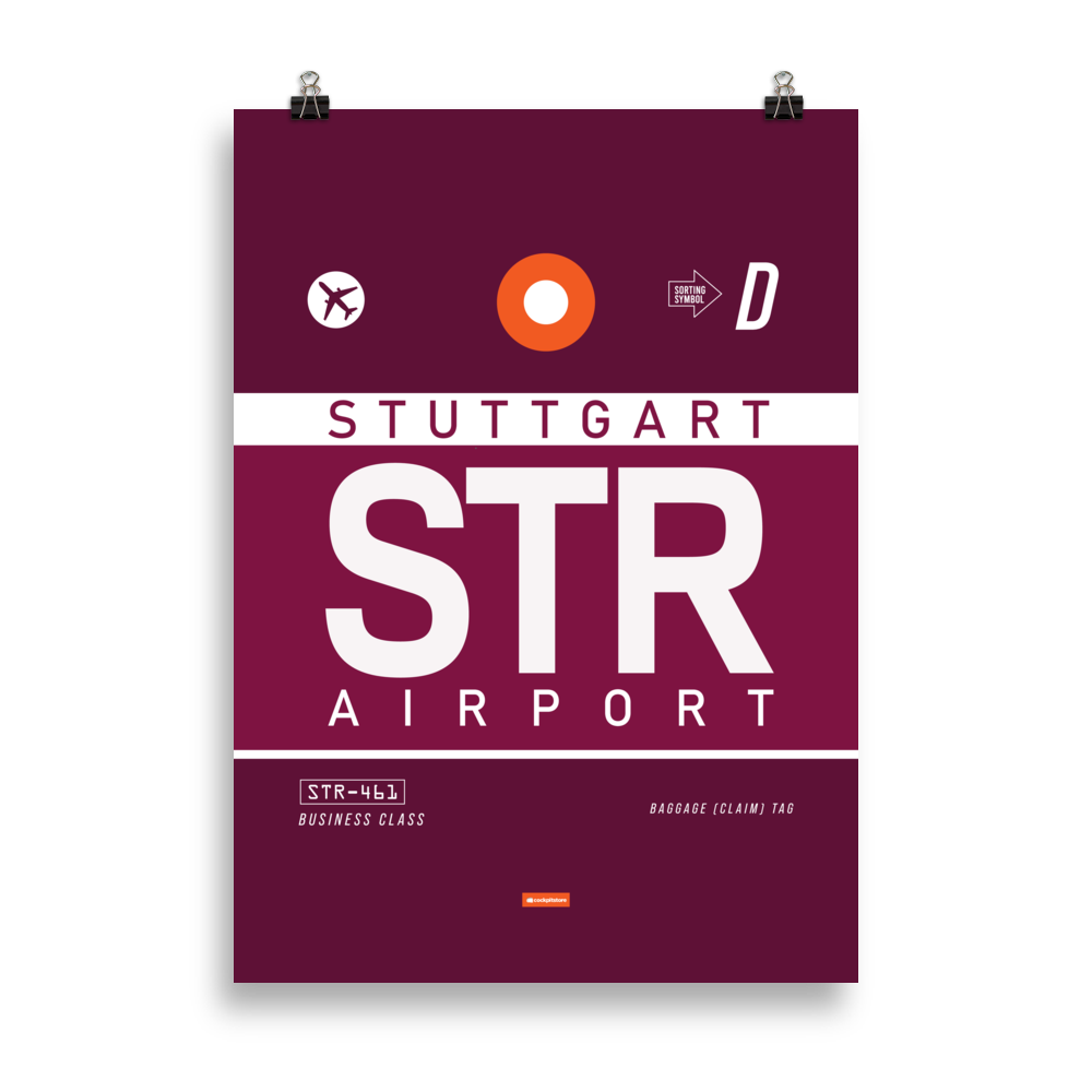 STR - Stuttgart Premium Poster – Cockpitstore