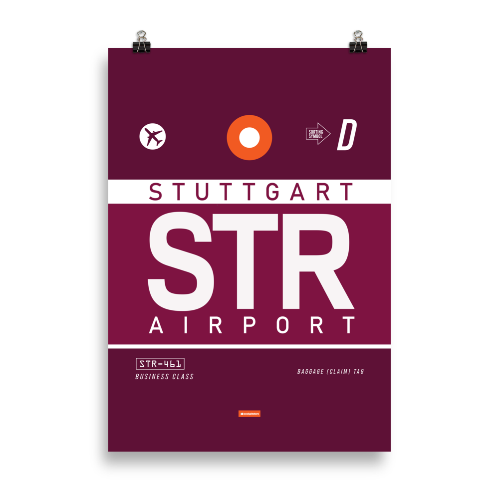STR - Stuttgart Premium Poster – Cockpitstore