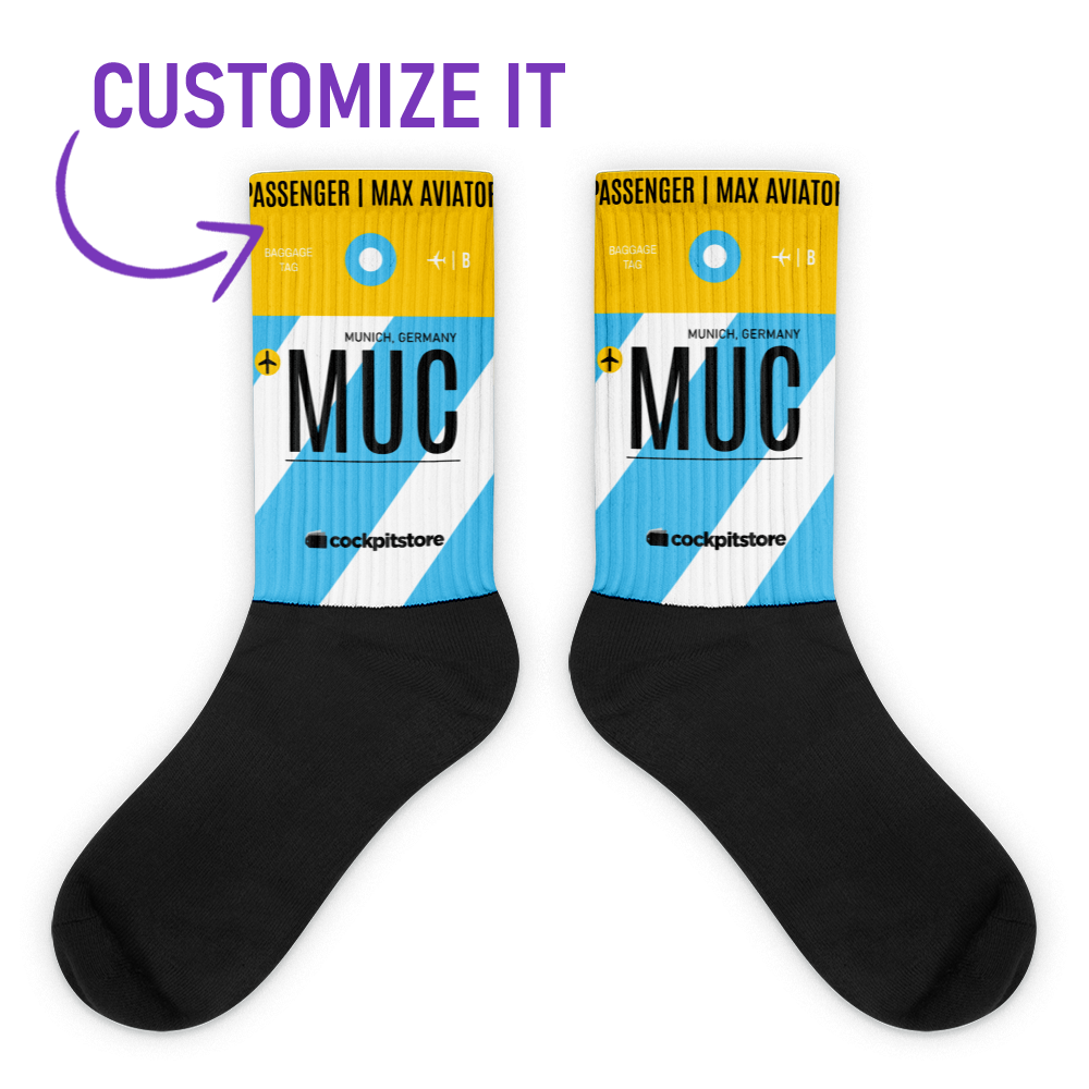 MUC - Munich Socken Flughafencode – Cockpitstore