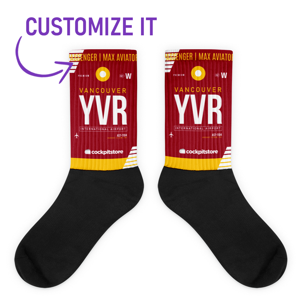 YVR - Vancouver socks airport code – Cockpitstore