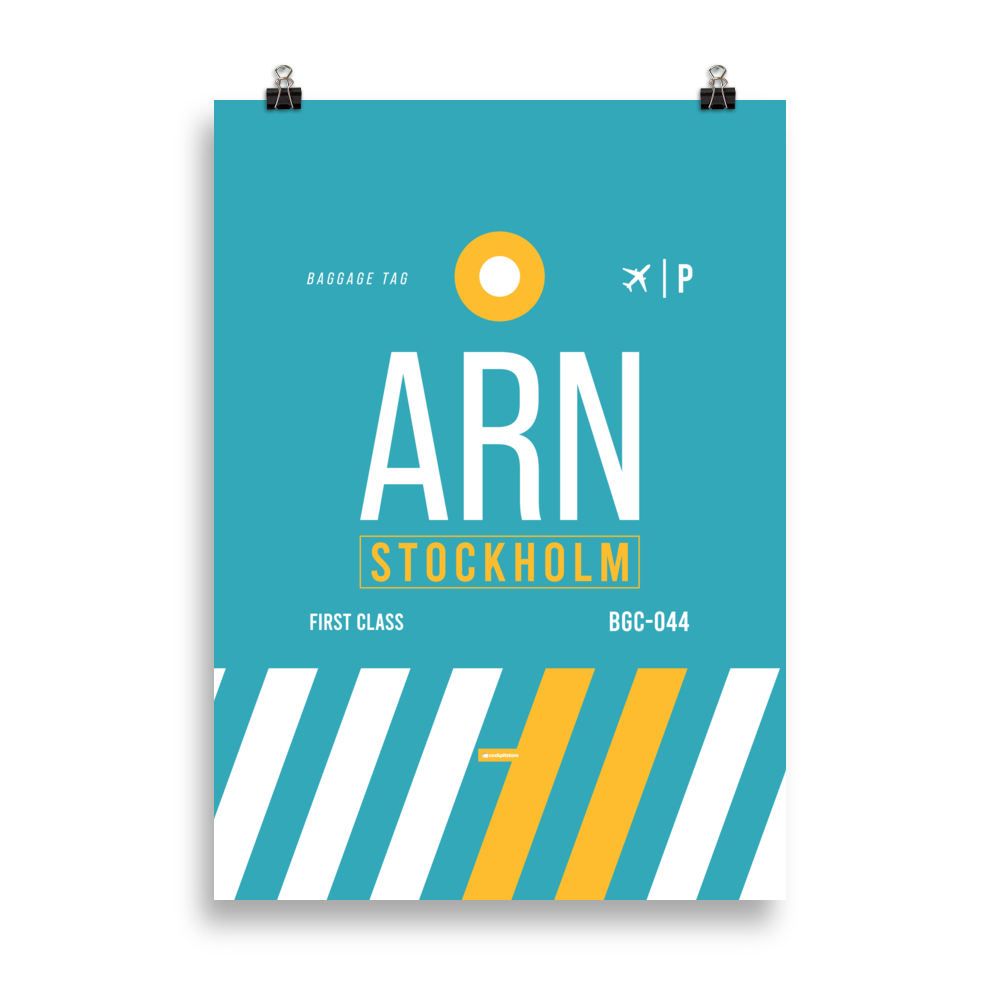ARN - Stockholm Premium Poster – Cockpitstore