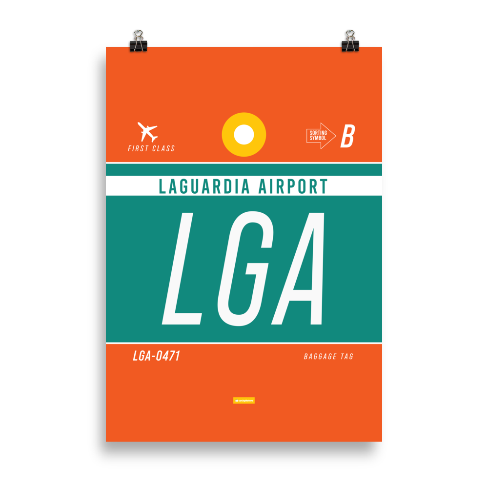 LGA - LaGuardia Premium Poster – Cockpitstore