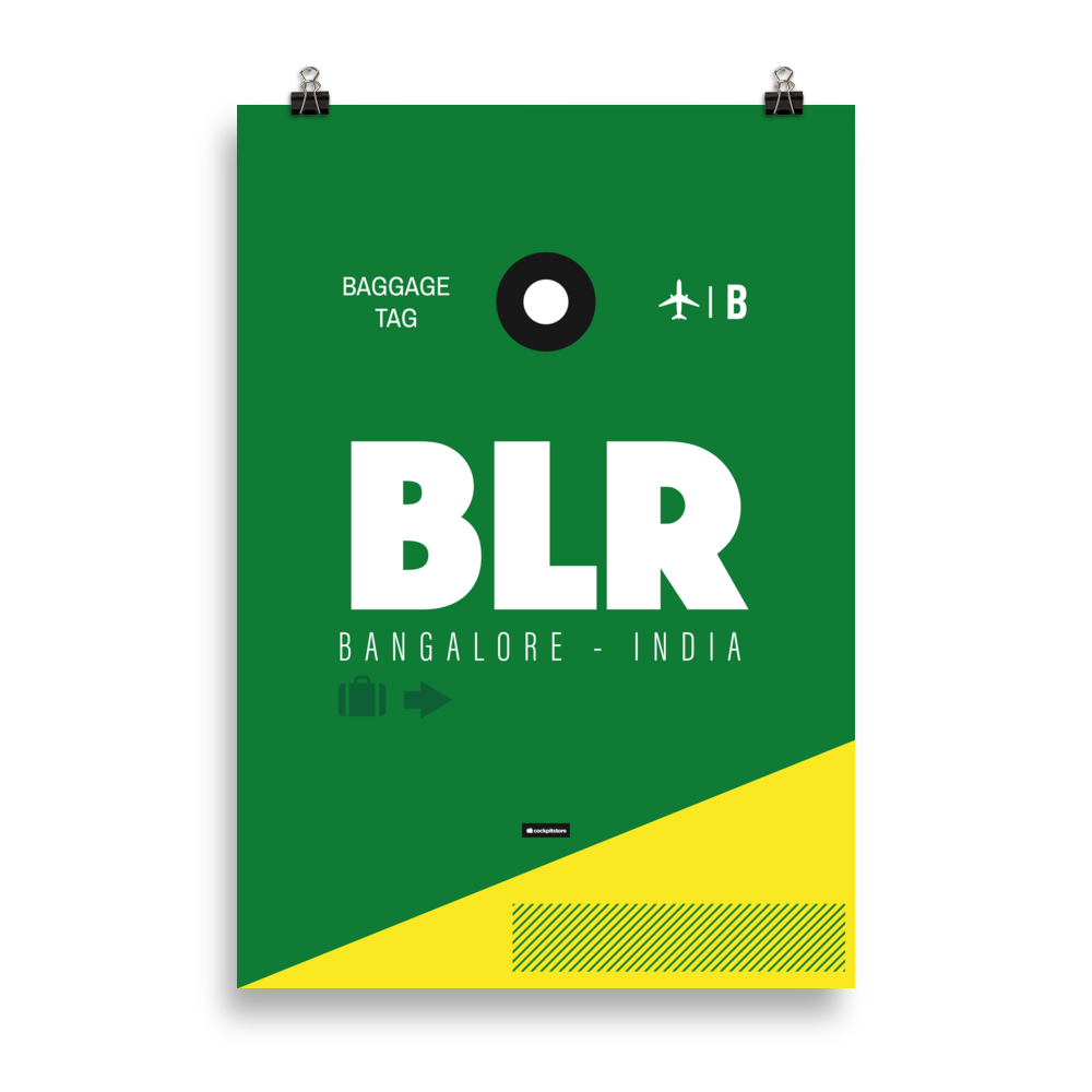 BLR - Bangalore Premium Poster – Cockpitstore