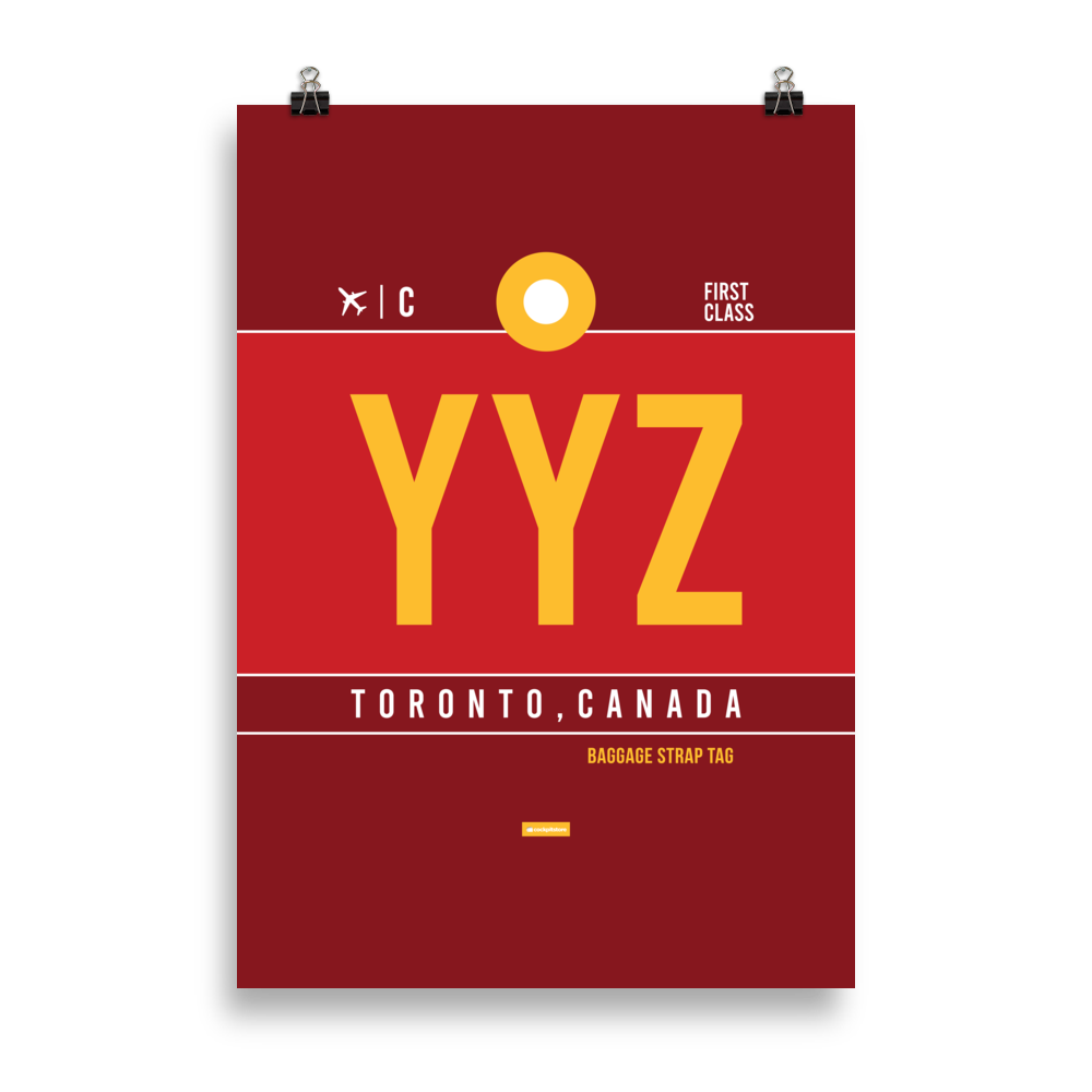 YYZ - Toronto Premium Poster – Cockpitstore