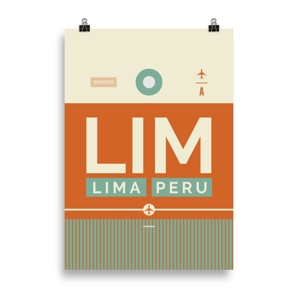 LIM - Lima Premium Poster – Cockpitstore
