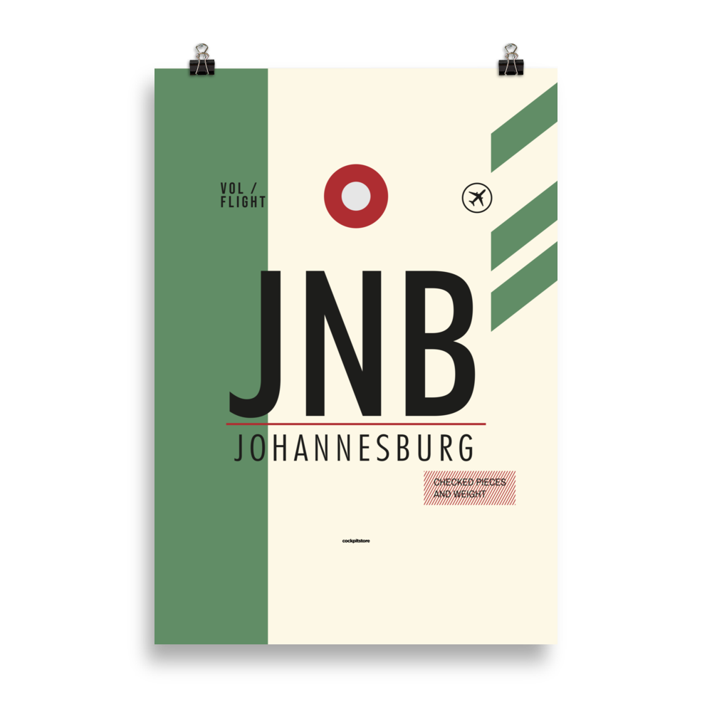 JNB - Johannesburg Premium Poster – Cockpitstore